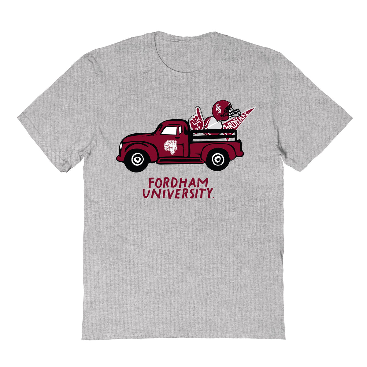 Fordham Rams Hand Sketched Vive La Fete Impressions Truck Kids Grey ...