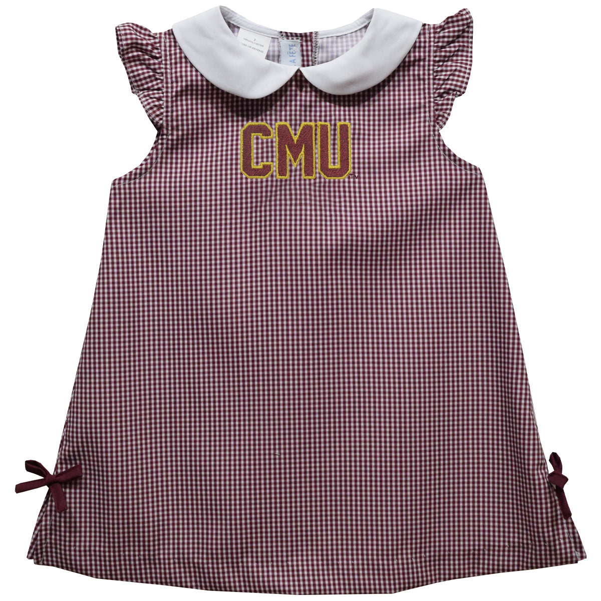 Colorado Mesa University Mavericks CMU Embroidered Maroon Gingham A Li ...