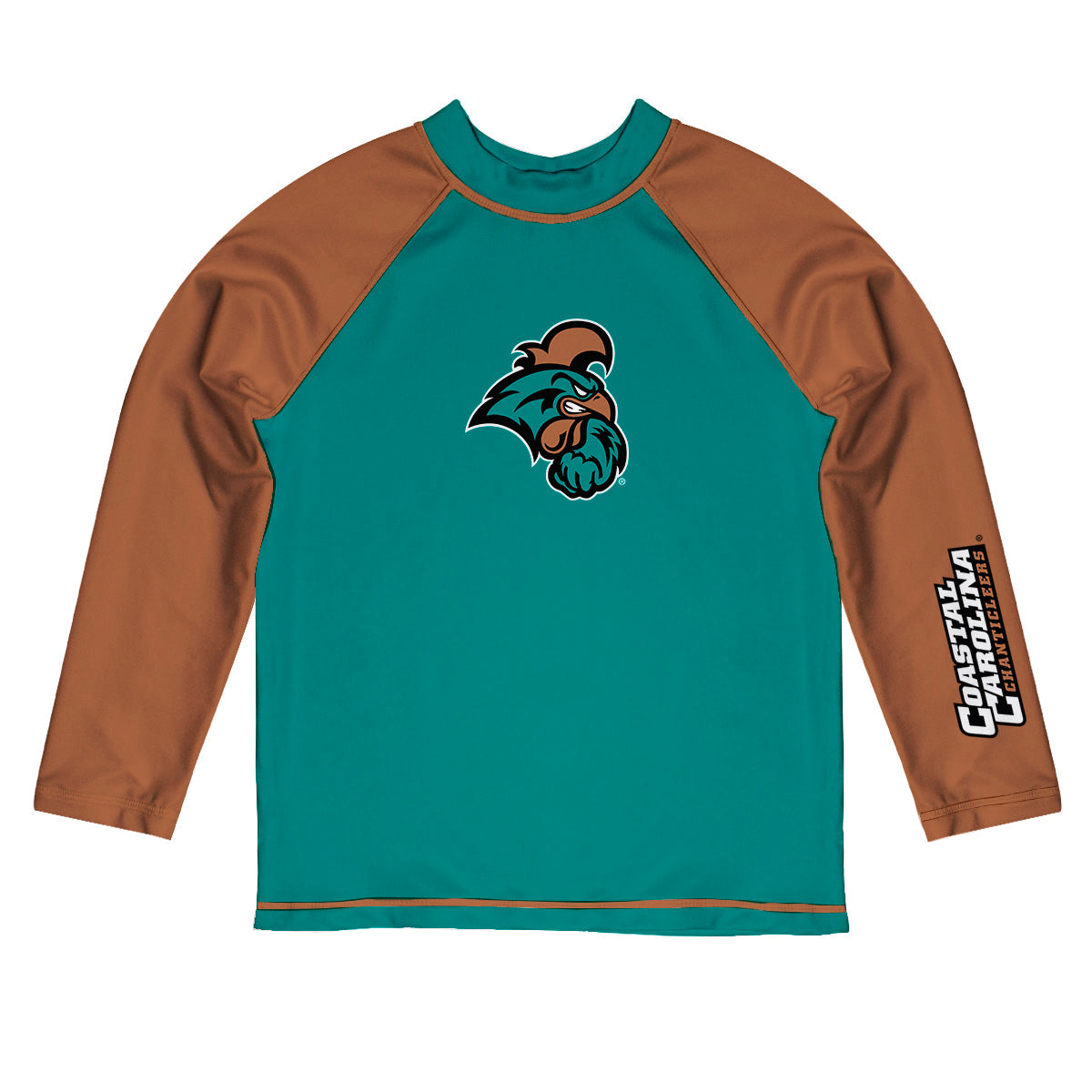 Coastal Carolina Chanticleers CCU Vive La Fete Logo Teal Gold Long Sle ...