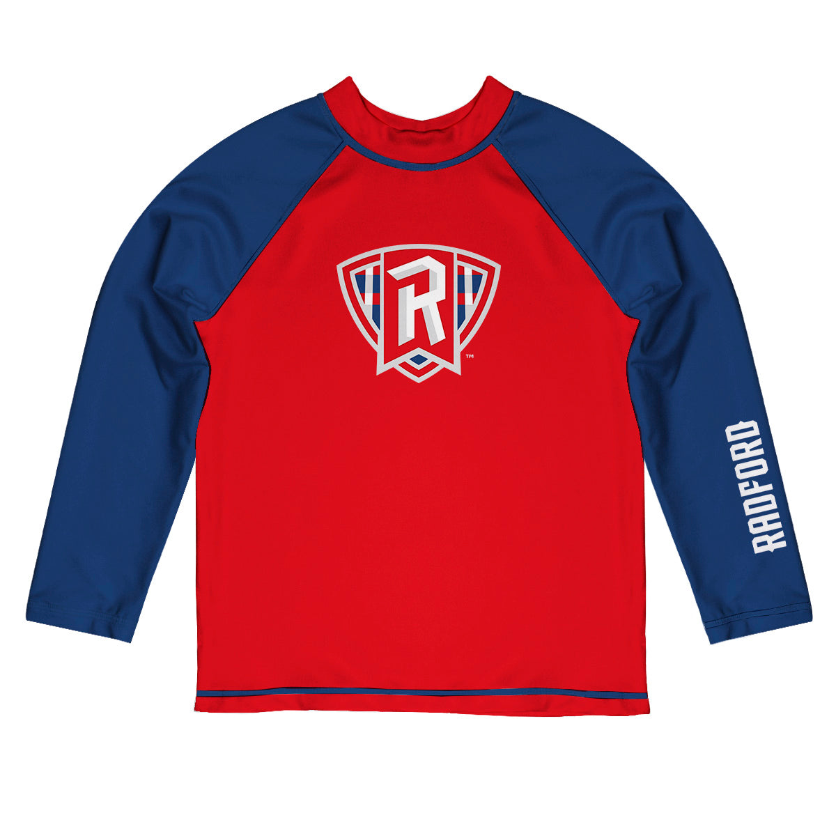 Radford Highlanders Vive La Fete Logo Red Blue Long Sleeve Raglan Boys ...
