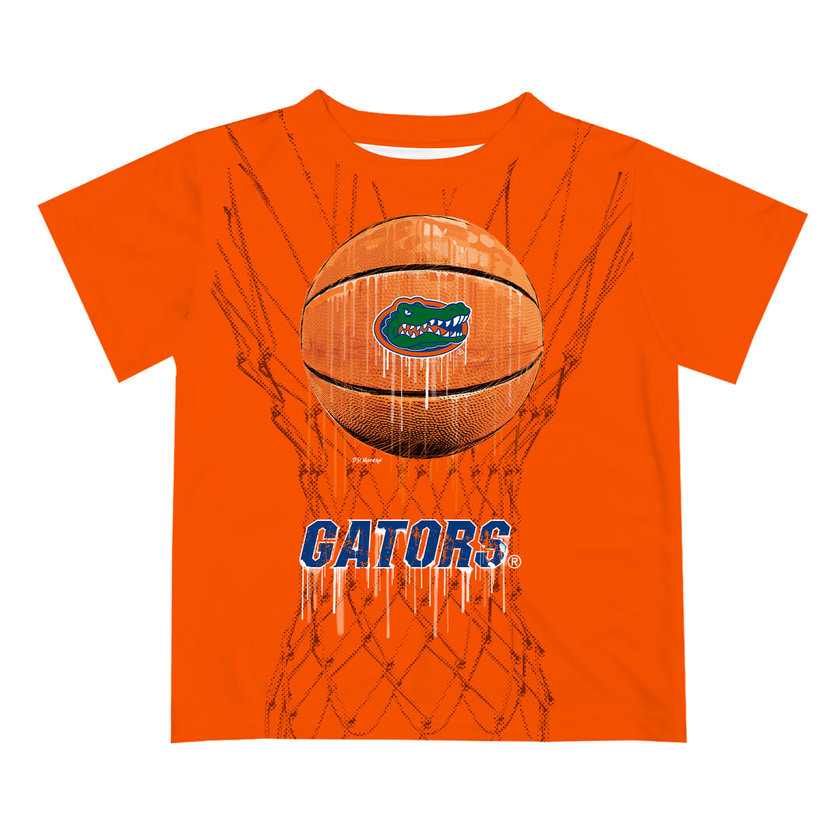 Florida Gators Original Dripping Basketball Orange T-Shirt by Vive La ...