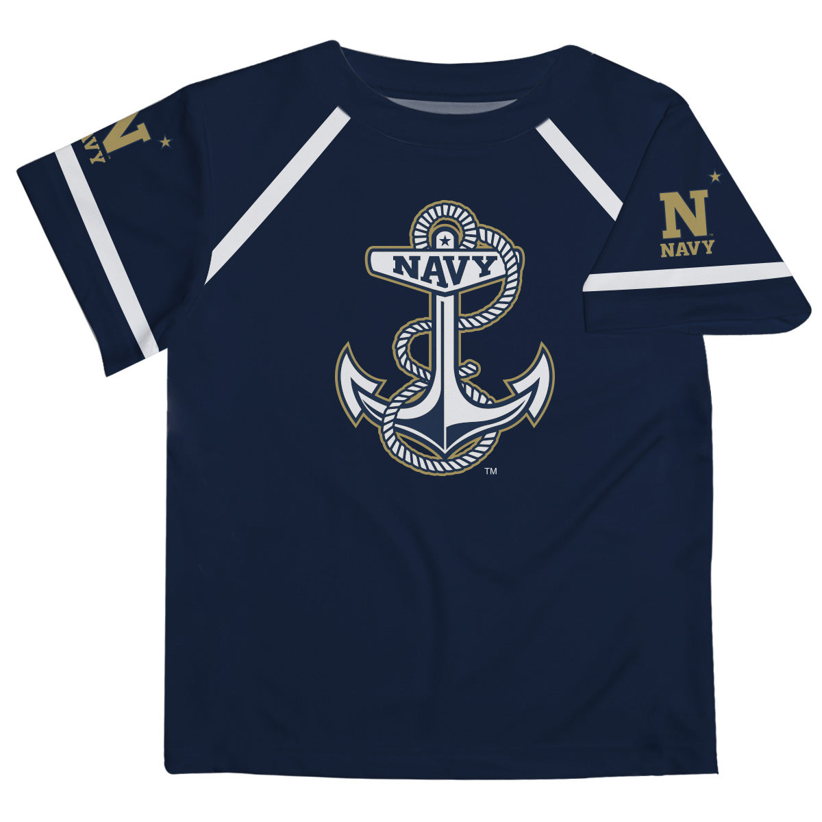 United States Naval Academy Navy Blue and Gold Tee Shirt — Vive La Fête ...